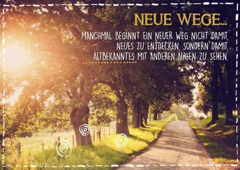 KATJA DIECKMANN Neue Wege - Zauberwerke Postkarte